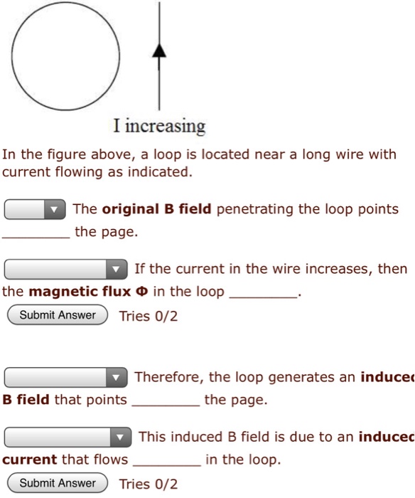 Solved In the figure above, a loop is located near a long | Chegg.com