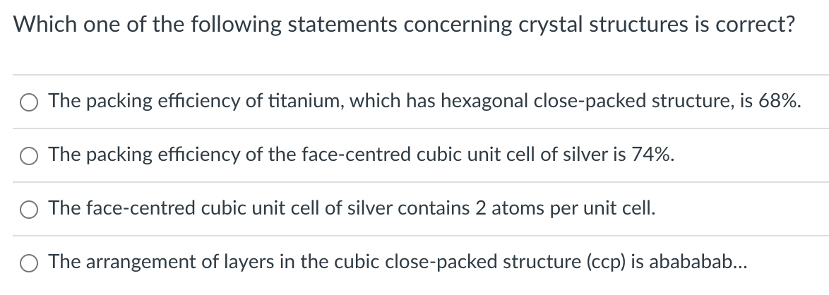 Solved Which one of the following statements concerning | Chegg.com
