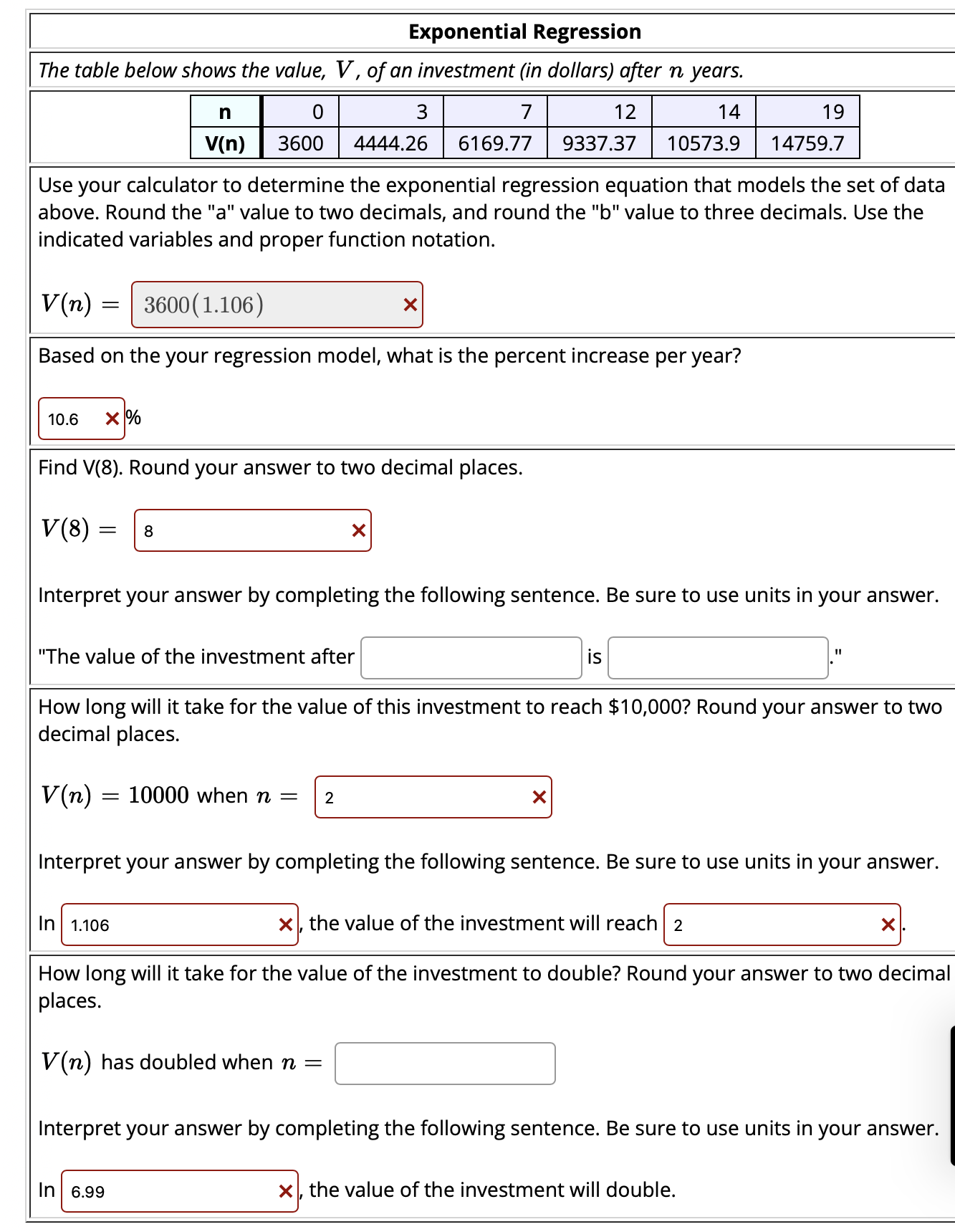Solved Pleas help solving this Table of value is in the | Chegg.com