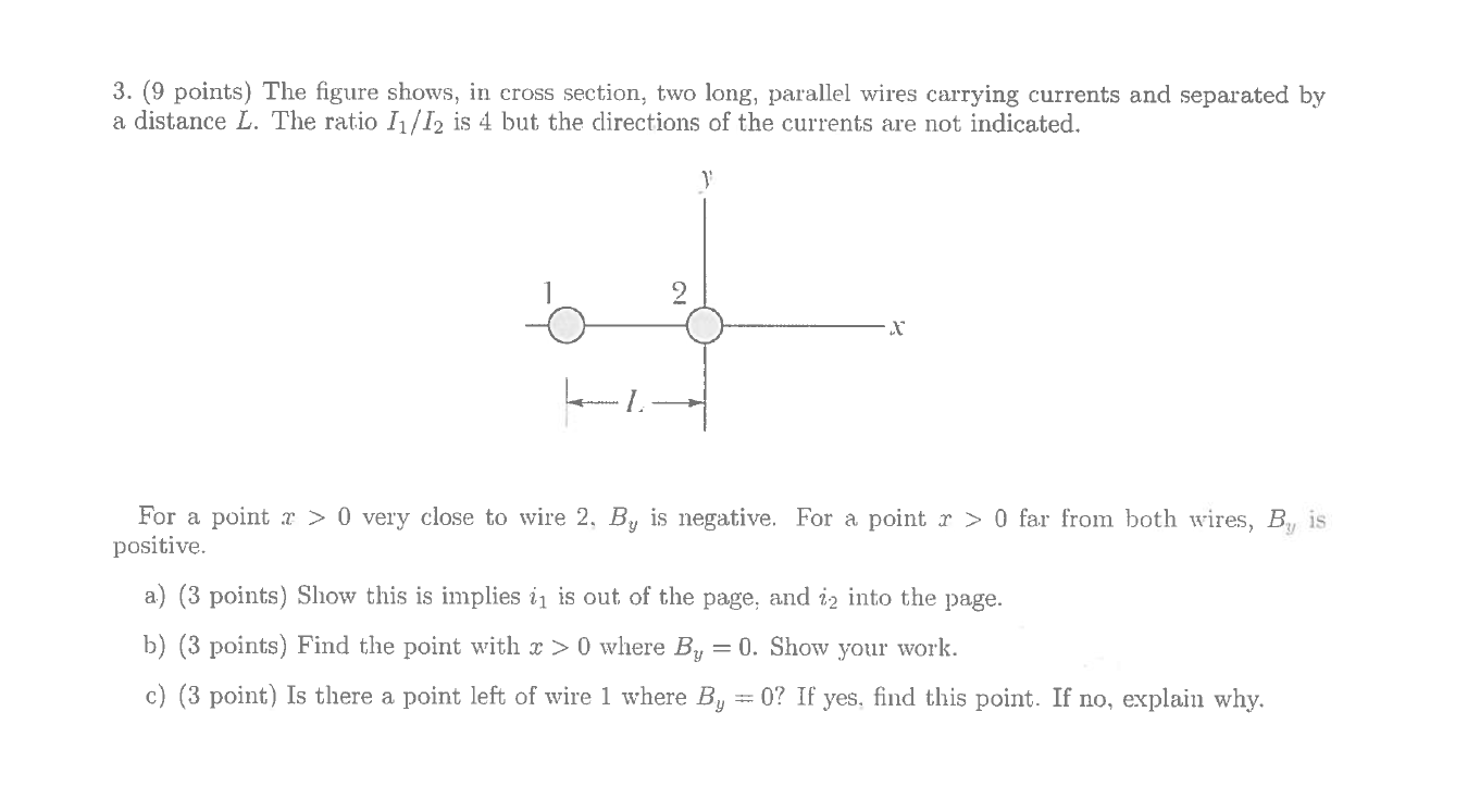 Solved 3. (9 points) The figure shows, in cross section, two | Chegg.com