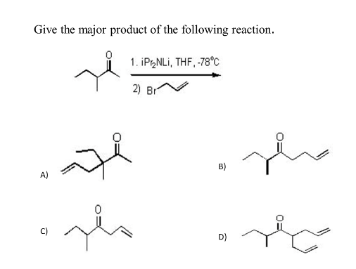 Solved Give the major product of the following reaction. 1. | Chegg.com