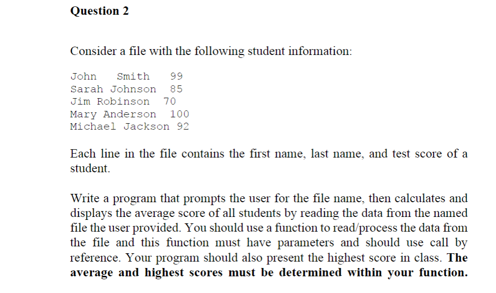 Solved Using C++. Please Provide 4 Test Cases. Test | Chegg.com