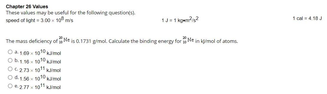 Solved Chapter 26 Values These values may be useful for the | Chegg.com