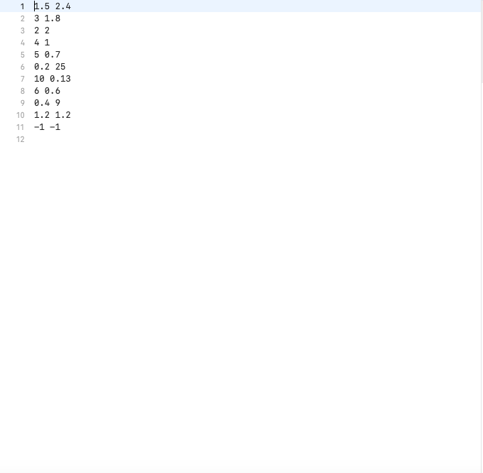 Solved use c++ and make a data file called data2.dat for | Chegg.com