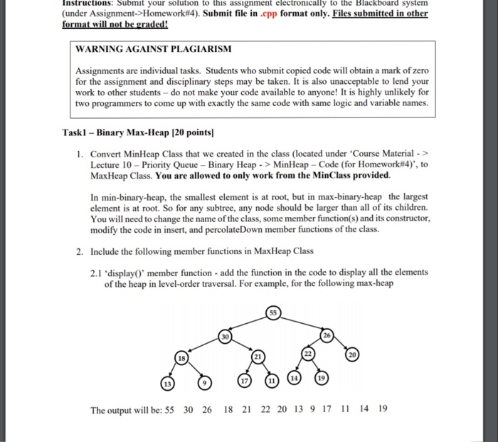 Instructions: Submit your solution to this assignment | Chegg.com