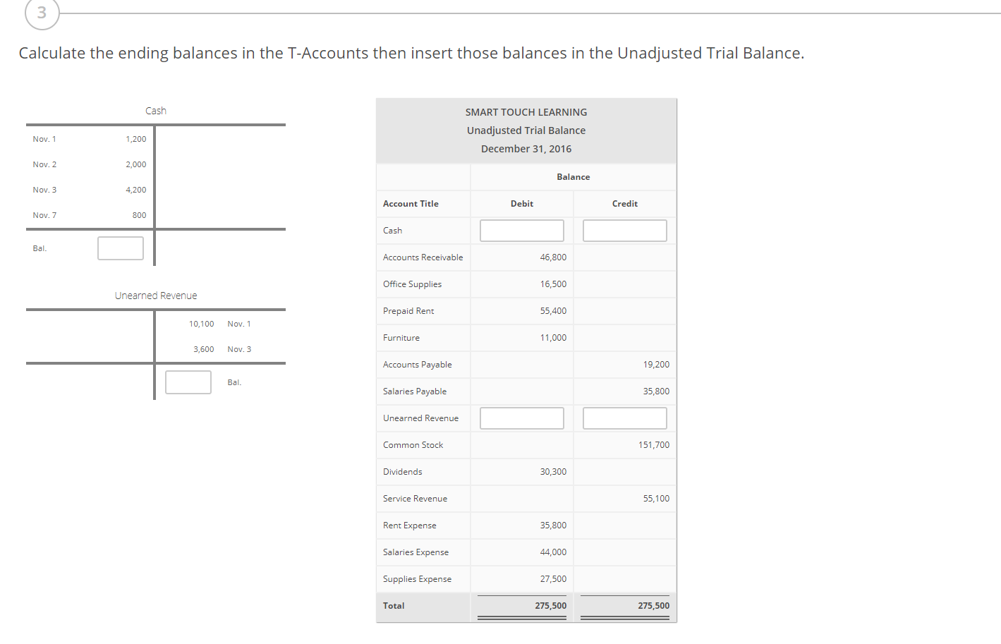 Solved Calculate and enter the ending balance for each | Chegg.com