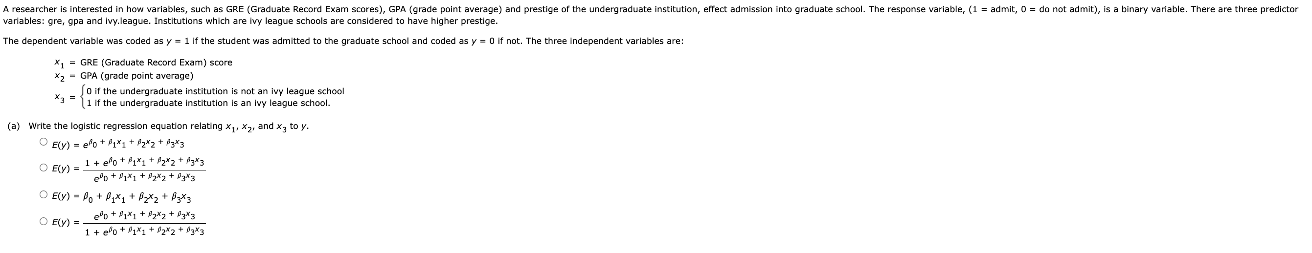 A researcher is interested in how variables, such as | Chegg.com