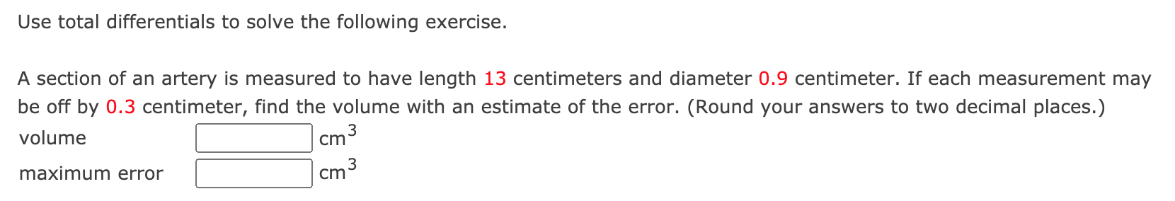 Solved Use total differentials to solve the following | Chegg.com