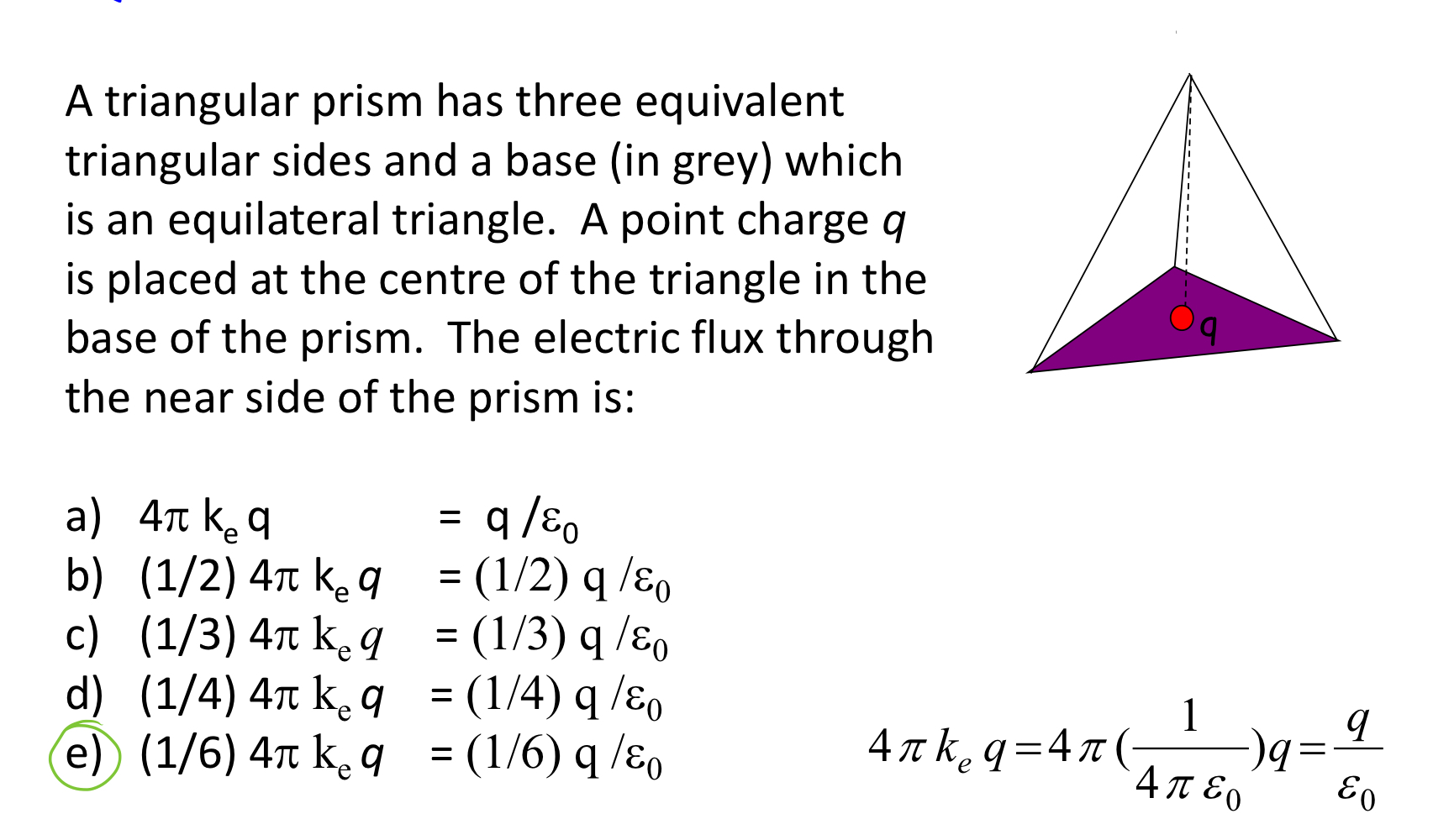 Solved A triangular prism has three equivalent triangular | Chegg.com