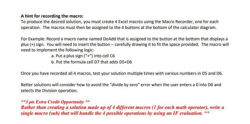 Solved Part 2: 10 points. Simple Calculator - Instructions | Chegg.com