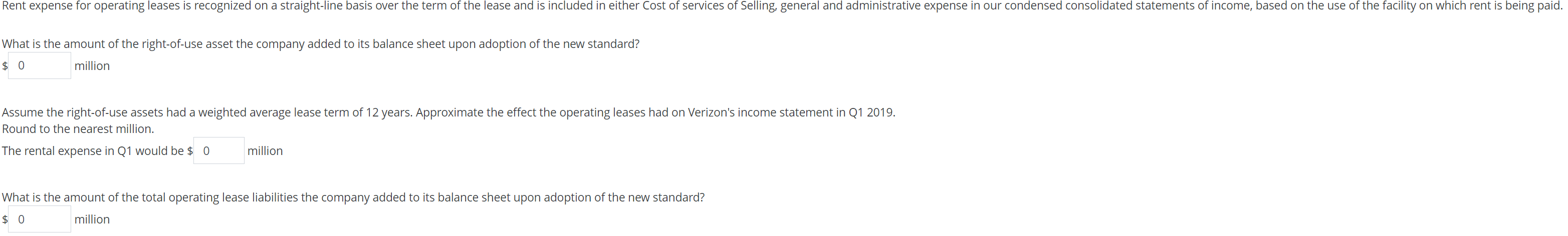 Analyzing and Interpreting Footnote on Operating and | Chegg.com