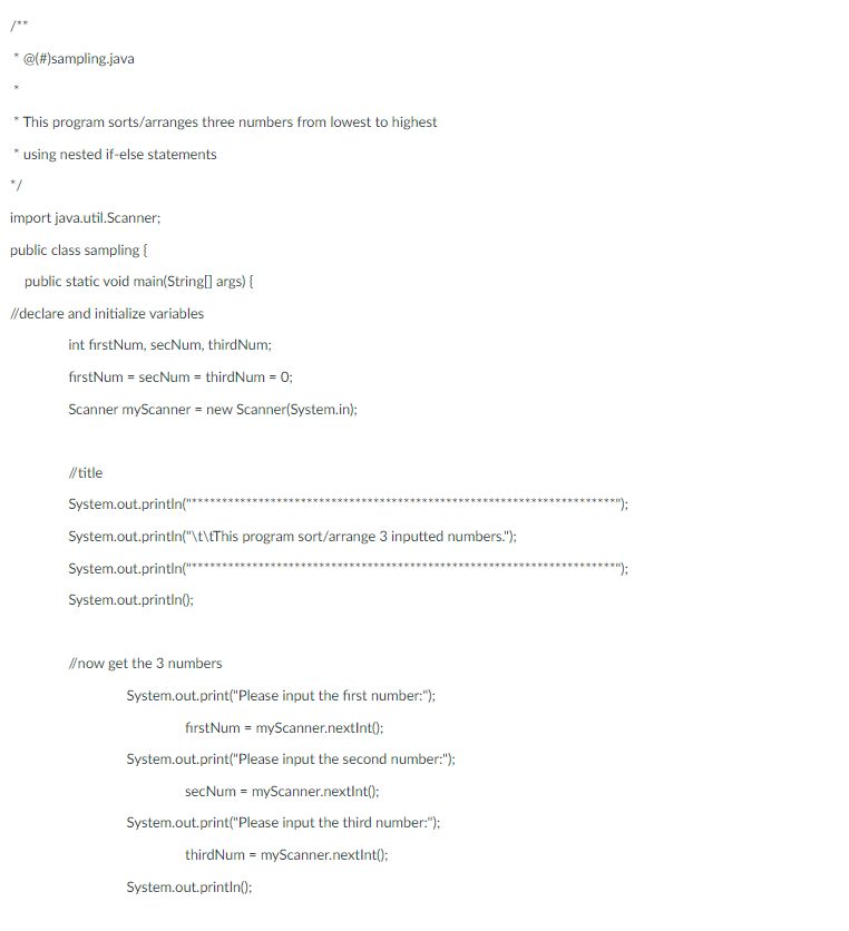 Solved Instructions: 1. You will be given a code of a | Chegg.com