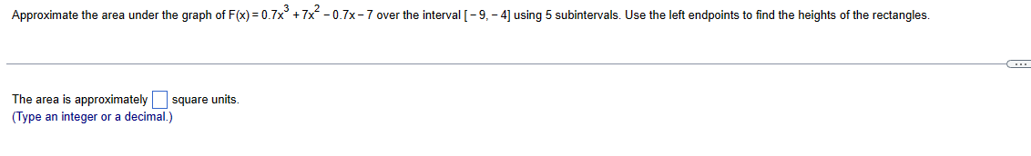 Solved Approximate the area under the graph of | Chegg.com
