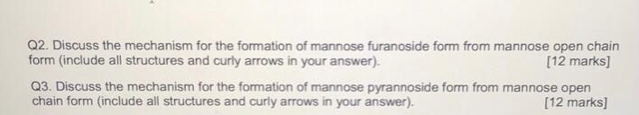 Solved Q2. Discuss the mechanism for the formation of | Chegg.com