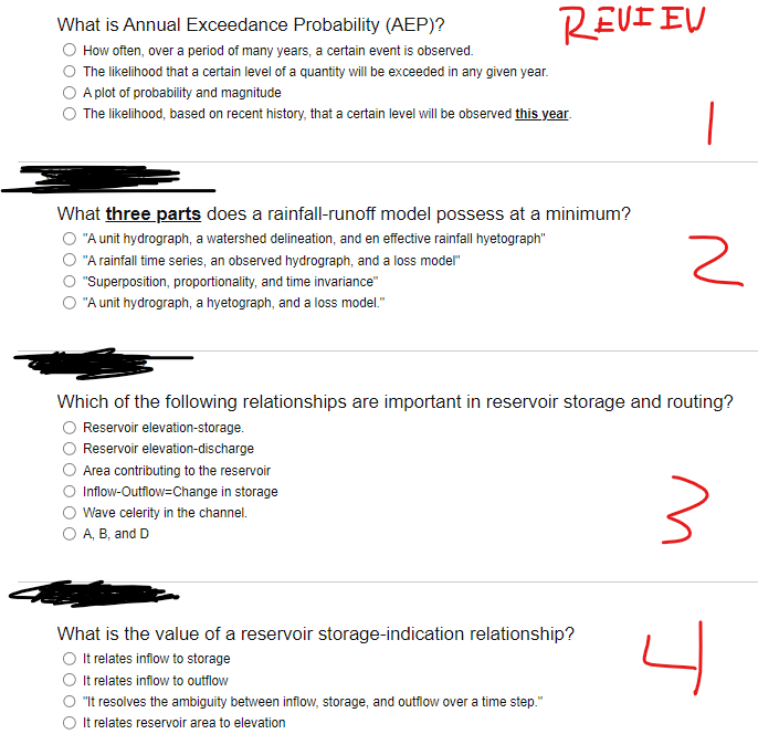Solved What is Annual Exceedance Probability (AEP)? How | Chegg.com