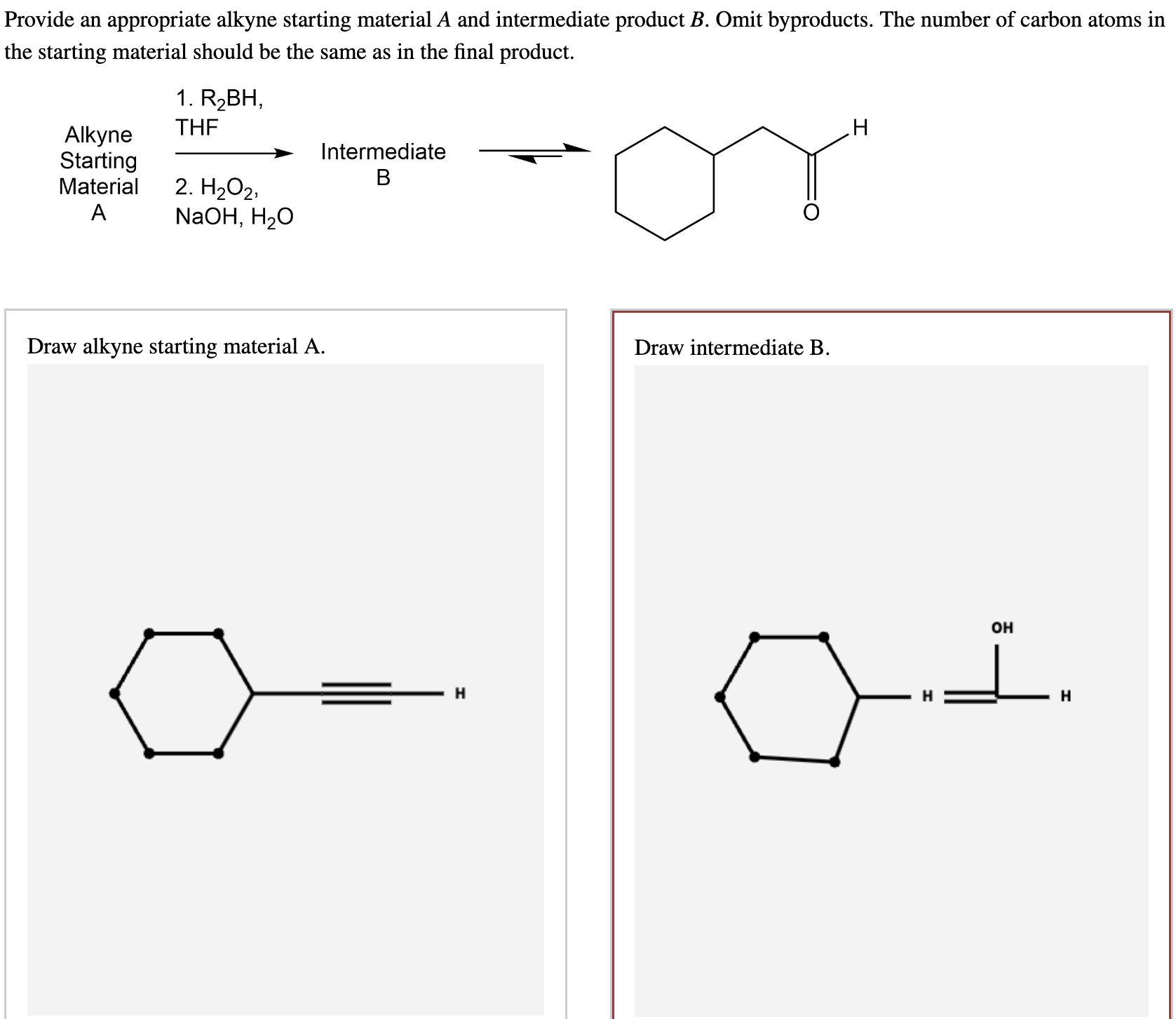 Solved Provide an appropriate alkyne starting material A and | Chegg.com