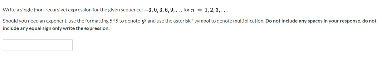 Solved Write a single (non-recursive) expression for the | Chegg.com
