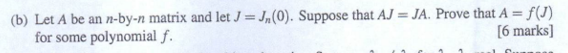 Solved jn(0) is the nilpotent jordan block matrix Show all | Chegg.com Solved jn(0) is the nilpotent jordan block matrix Show all | Chegg.com