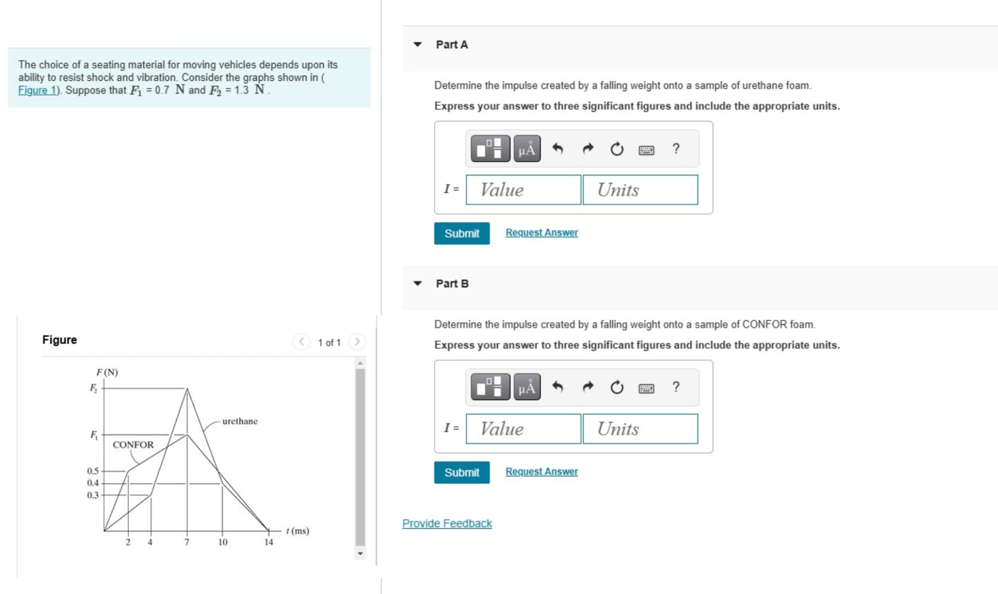 Solved The choice of ﻿a seating material for moving vehicles | Chegg.com