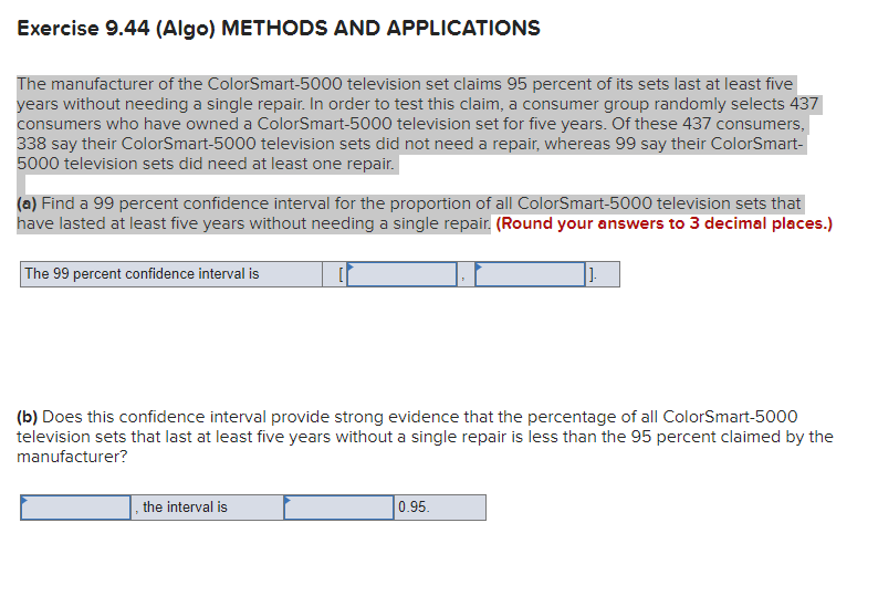 Solved Exercise 9.44 (Algo) METHODS AND APPLICATIONS The | Chegg.com
