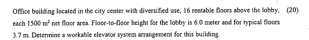 Solved Office building located in the city center with | Chegg.com