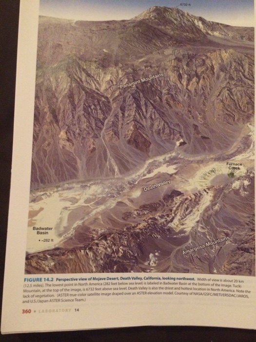 ACTIVITY 14.2 Mojave Desert, Death Valley, California | Chegg.com
