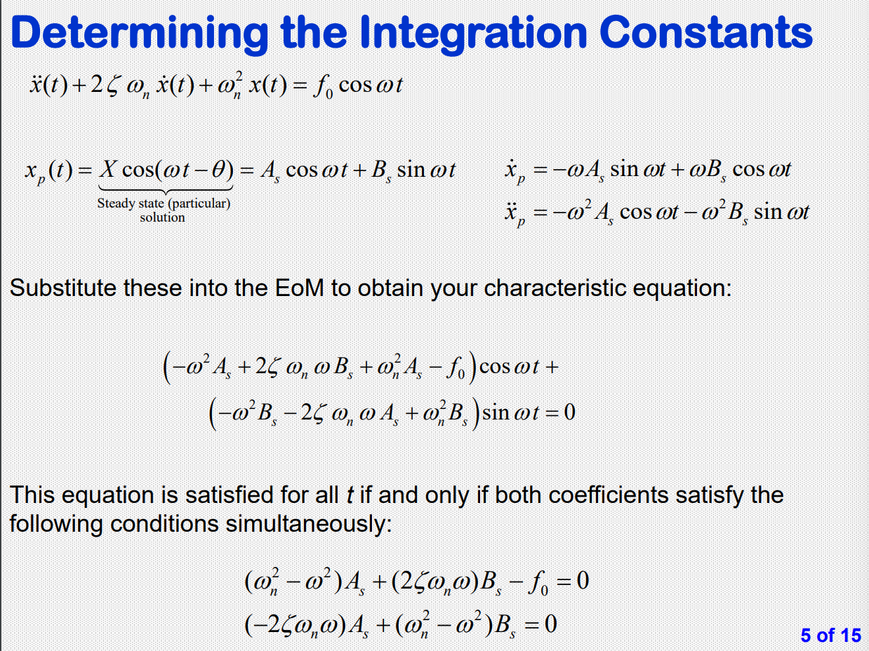 Solved Determining the Integration Constants Assume that the | Chegg.com