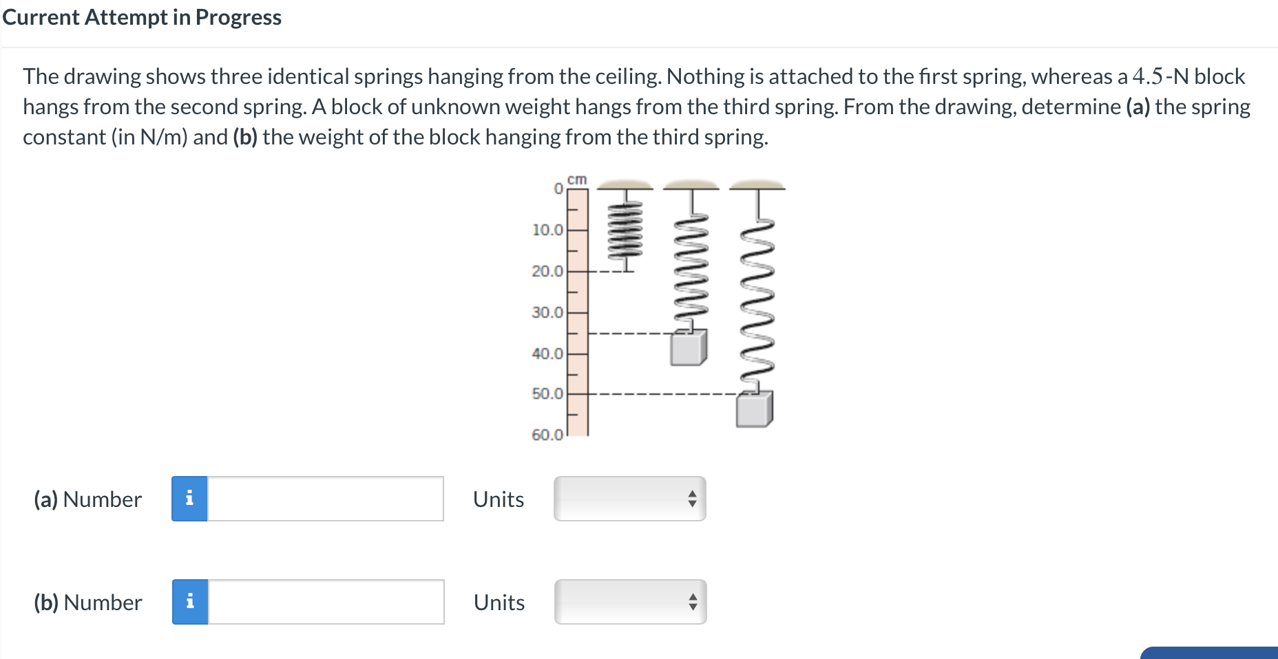 [Solved]: Current Attempt in Progress The drawing shows thr