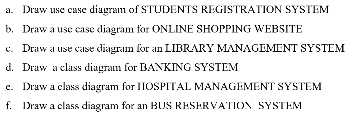 a. Draw use case diagram of STUDENTS REGISTRATION | Chegg.com