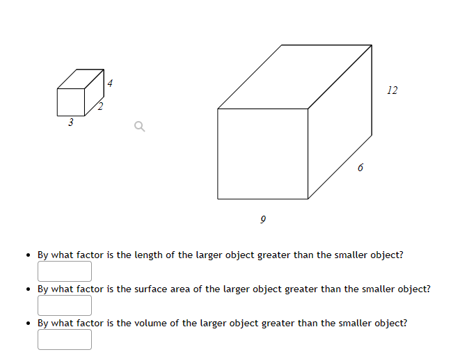 Solved - By what factor is the length of the larger object | Chegg.com
