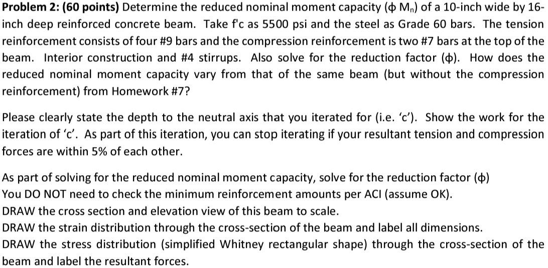 Solved Problem 2: (60 points) Determine the reduced nominal | Chegg.com