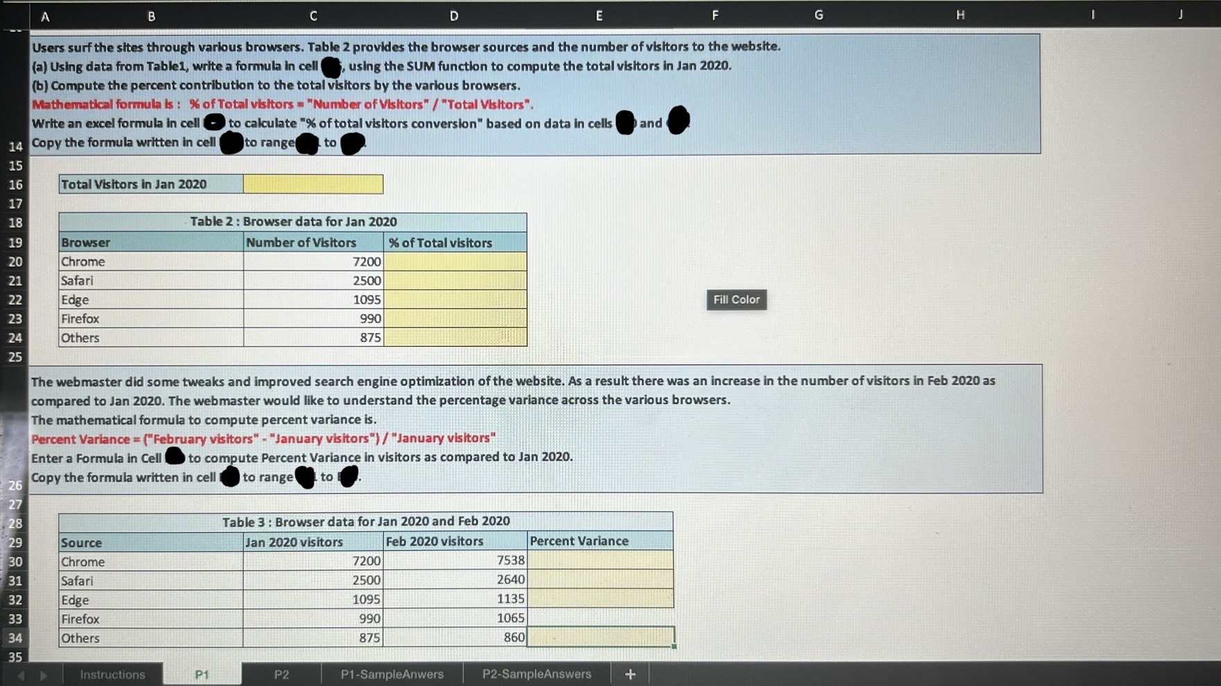 Solved Can someone help me. SUBJECT IS MICROSOFT EXCEL. I | Chegg.com