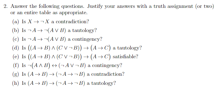 Solved 2. Answer the following questions. Justify your | Chegg.com