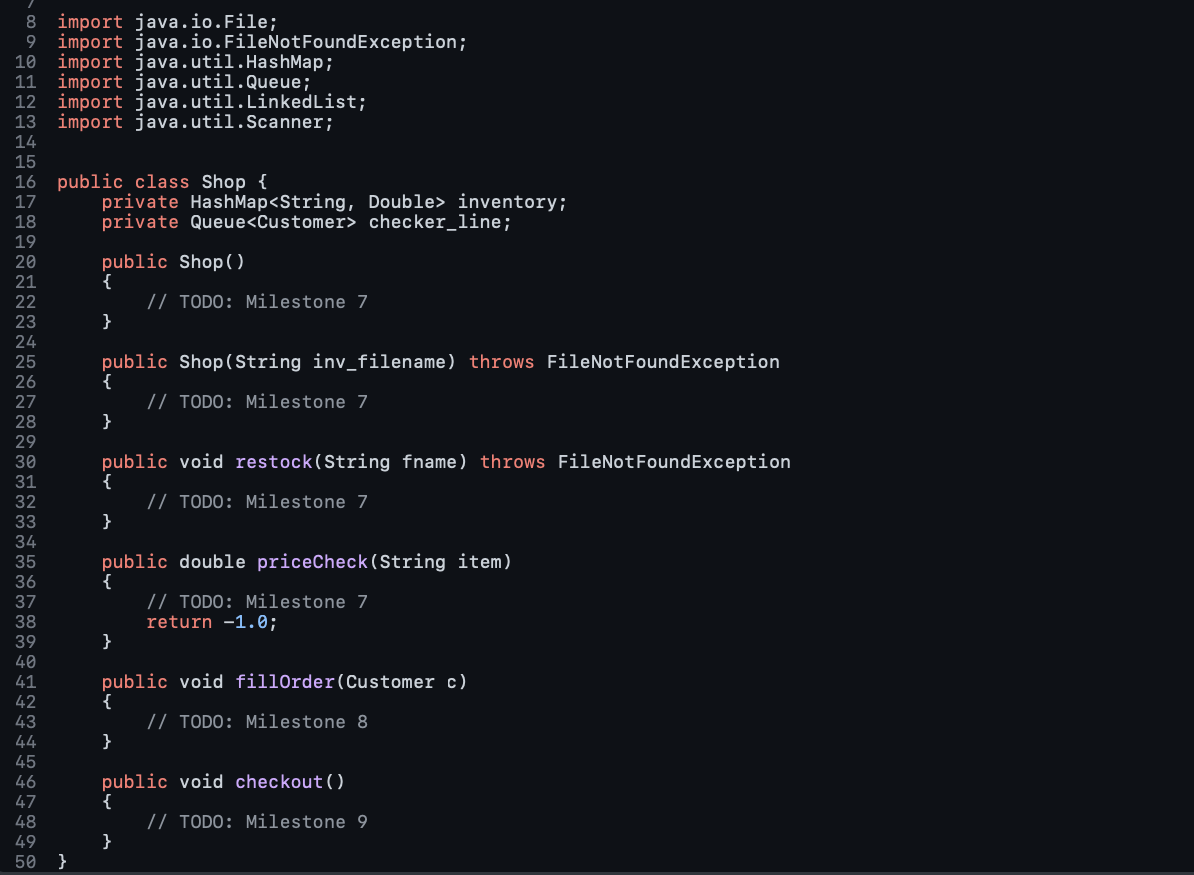 Solved OutOfStockException This class is a RuntimeException. | Chegg.com