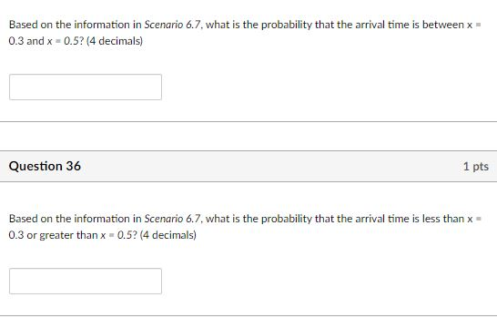 Solved Scenario 6.7 The exponential distribution has a = | Chegg.com