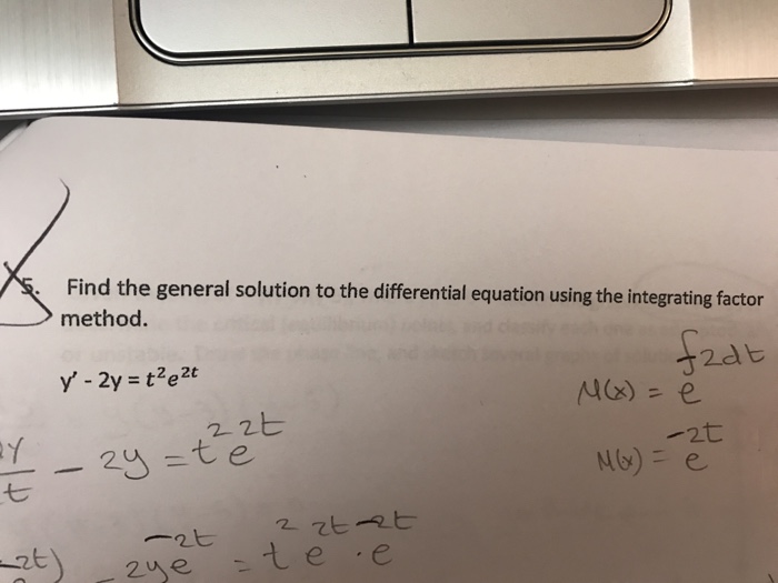Solved Find The General Solution To The Differential 