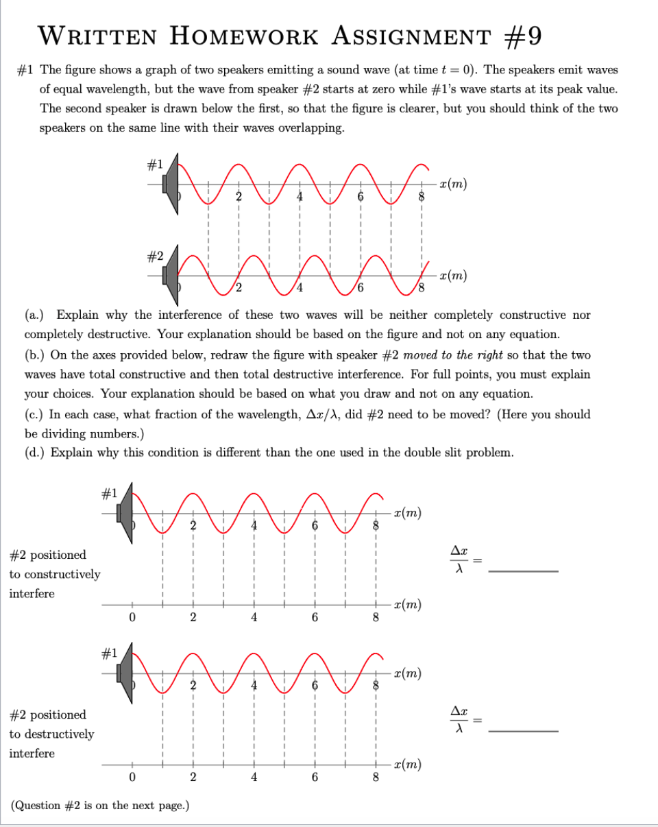 Solved WrITTEN HOMEWORK ASSIGNMENT \#9 \#1 The figure shows | Chegg.com