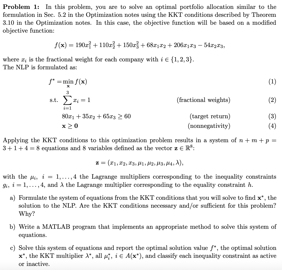 Solved Problem 1: In this problem, you are to solve an | Chegg.com