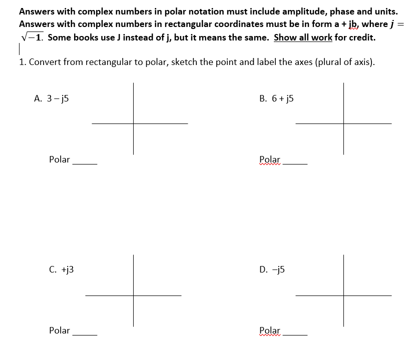 Solved EFPage 1Answers with complex numbers in polar | Chegg.com