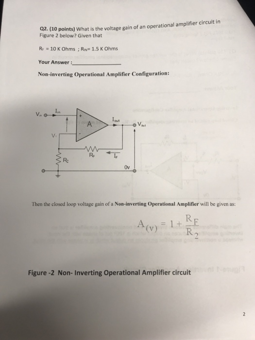 Solved 2.(10 points) What is the voltage gain of an | Chegg.com Solved 2.(10 points) What is the voltage gain of an | Chegg.com