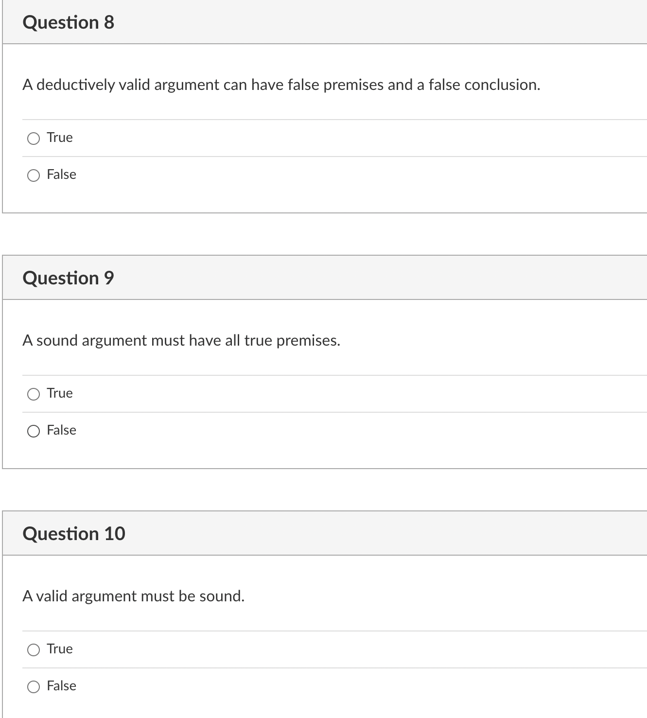 A deductively valid argument can have false premises | Chegg.com