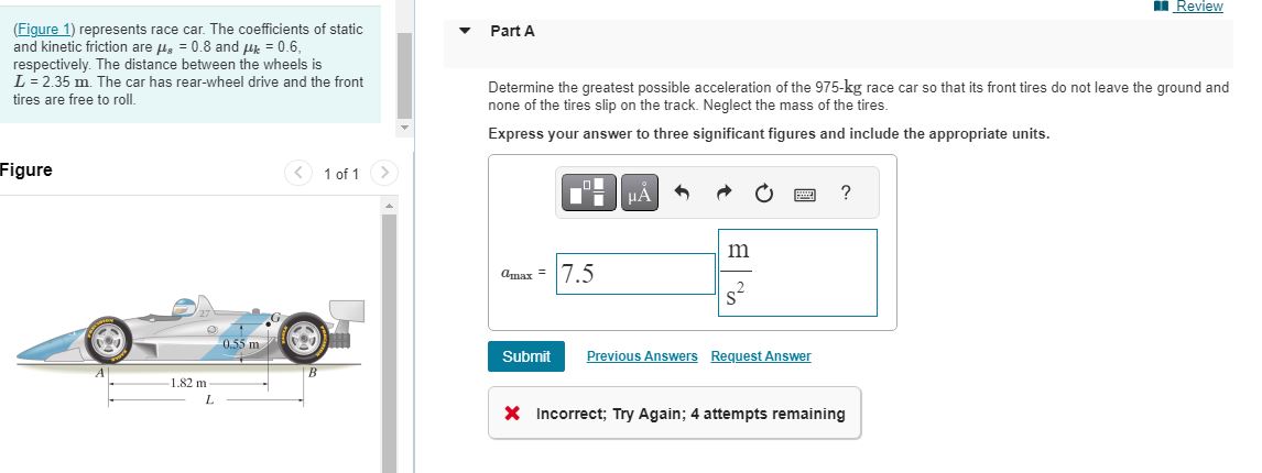Solved (Figure 1) represents race car. The coefficients of | Chegg.com