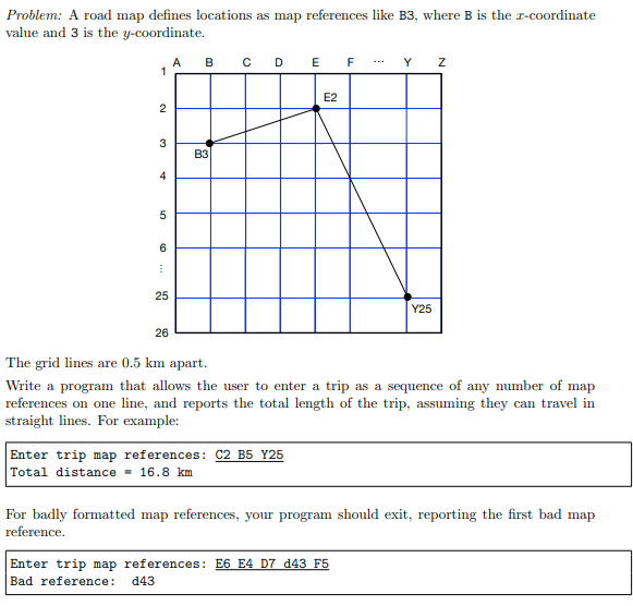 Solved Problem: A road map defines locations as map | Chegg.com