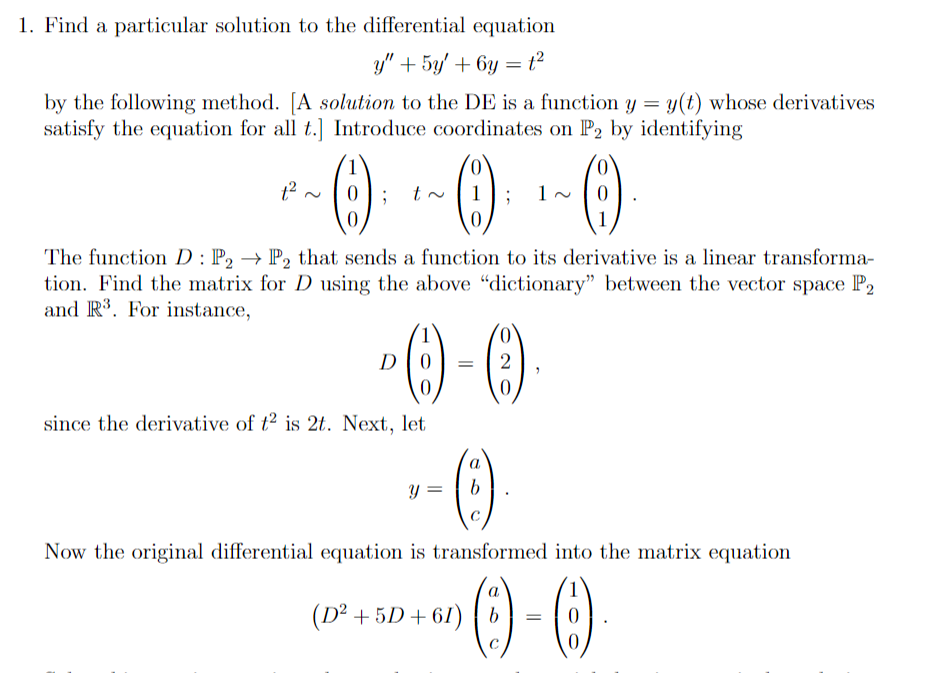 Solved 6. Find a matrix for the linear transformation E2 : | Chegg.com