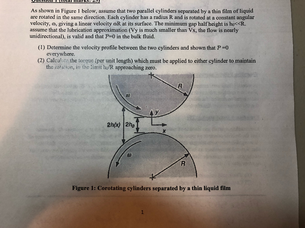 As shown in Figure 1 below, assume that two parallel | Chegg.com