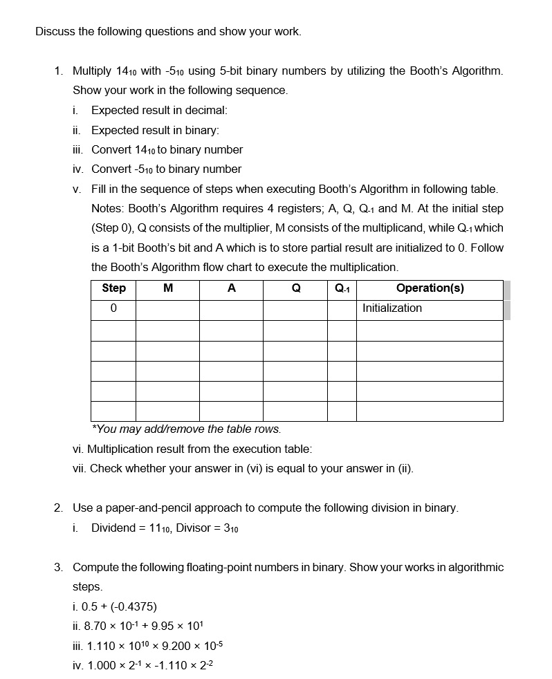 Solved helpDiscuss the following questions and show your | Chegg.com