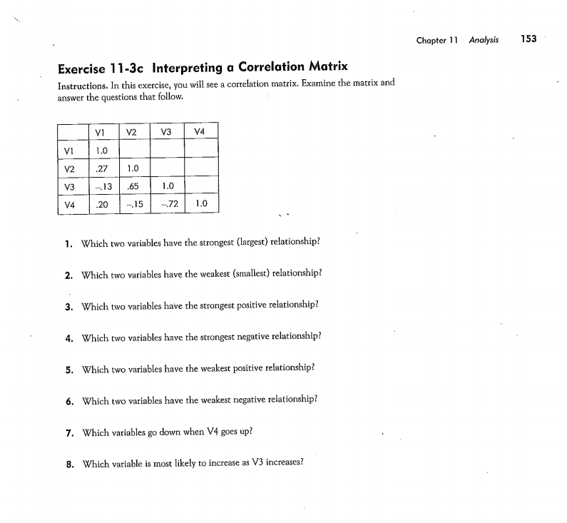 Solved Chapter 11 Analysis 153 Exercise 11-3c Interpreting a | Chegg.com