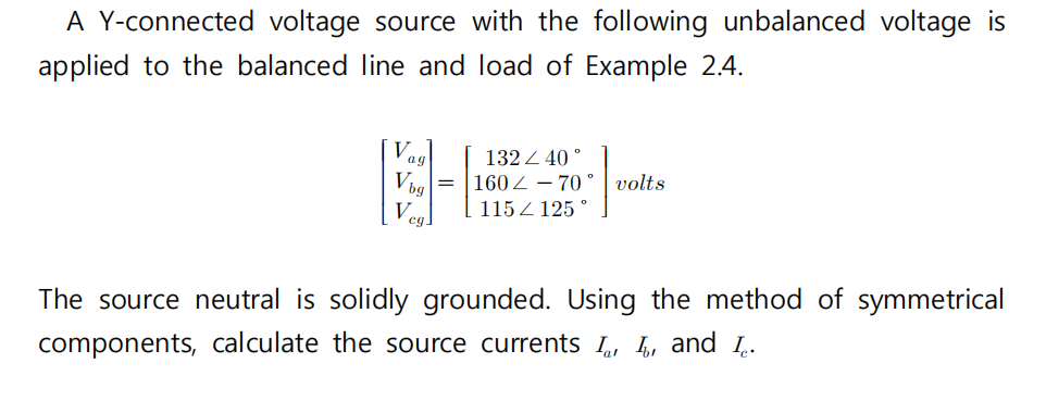 A Y-connected voltage source with the following | Chegg.com
