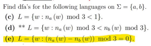 [Solved]: Need assistance with question (e). Please do no