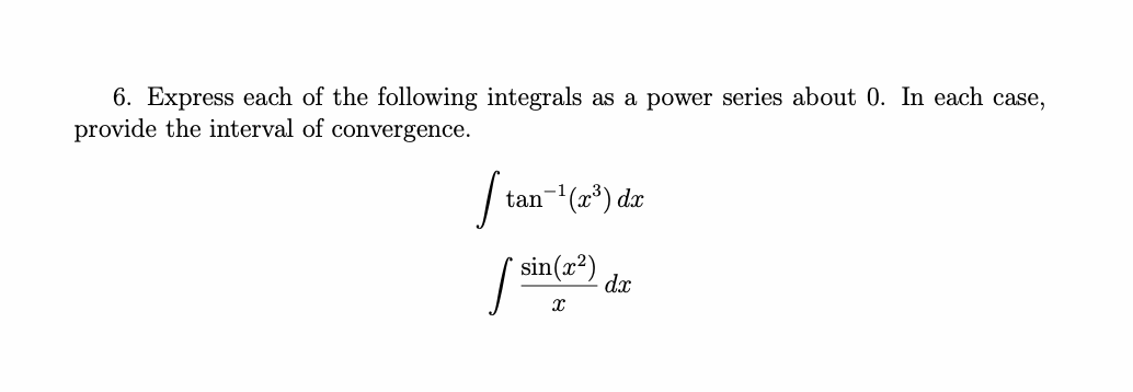 Solved Express each of the following integrals as a power | Chegg.com